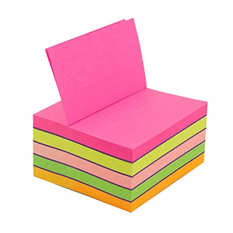 COSMIC 3X3 STICKY NOTES NEON 5 COLORS